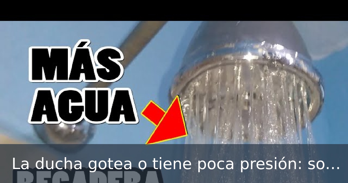 Deanna2u - La ducha gotea o tiene poca presión: soluciones rápidas